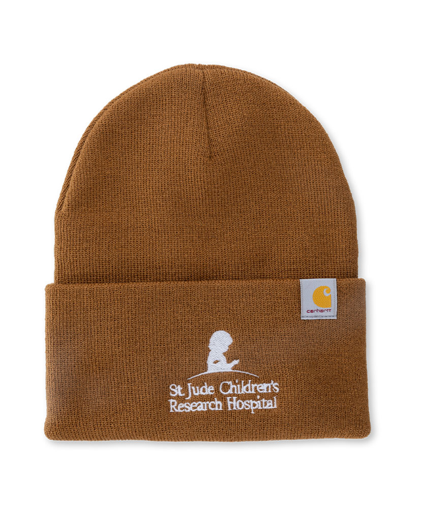 St. Jude Embroidered Carhartt Beanie - Brown - St. Jude Gift Shop