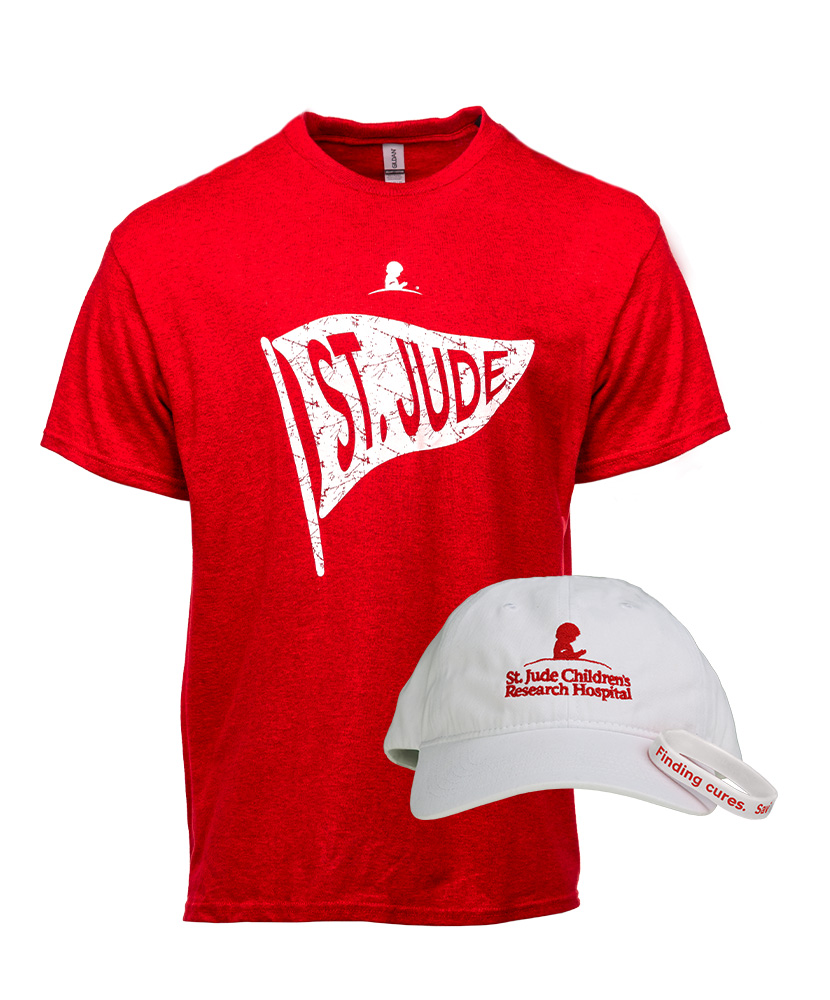 St. Jude Unisex 2024 Hat Wristband T-Shirt Combo - St. Jude Gift Shop