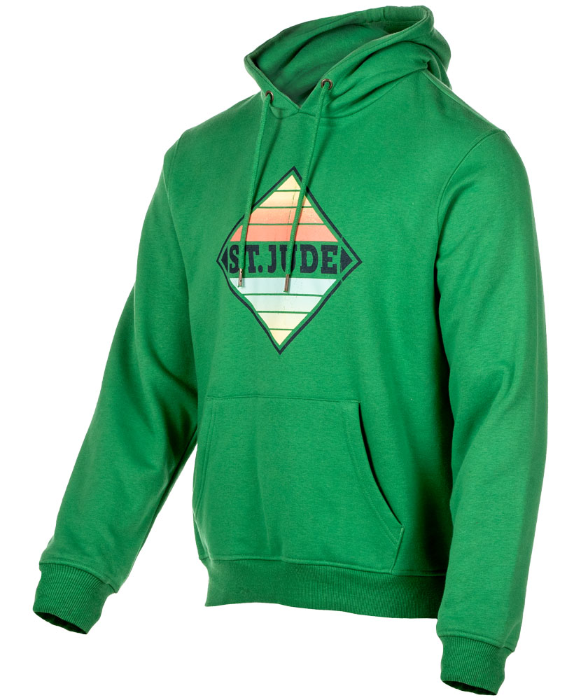 Vintage Oversized Sueded Fleece Hoodie - Lucky Green - St. Jude Gift Shop