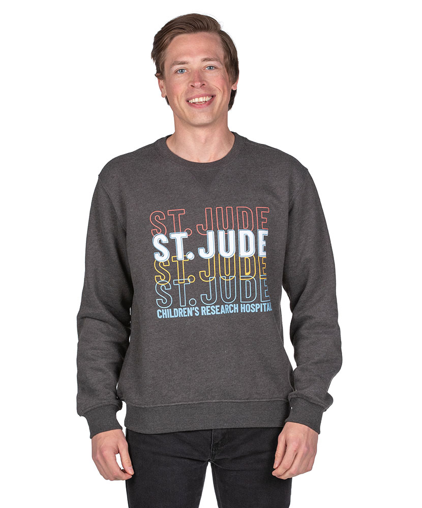 St. Jude Color Repeat Crew Sweatshirt - St. Jude Gift Shop