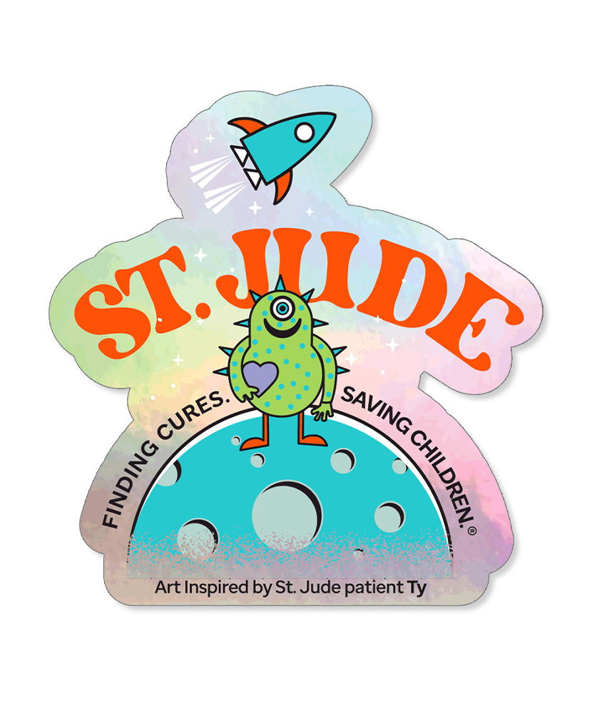 Patient Art Holographic Alien Sticker - St. Jude Gift Shop