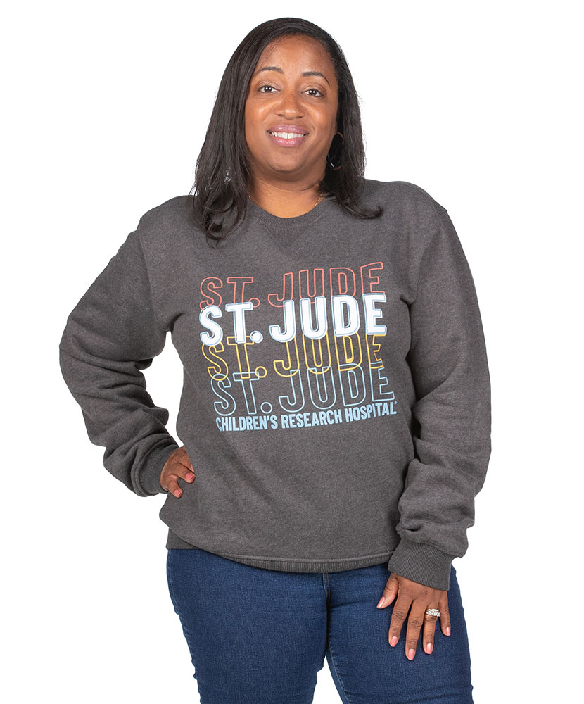 St. Jude Color Repeat Crew Sweatshirt - St. Jude Gift Shop