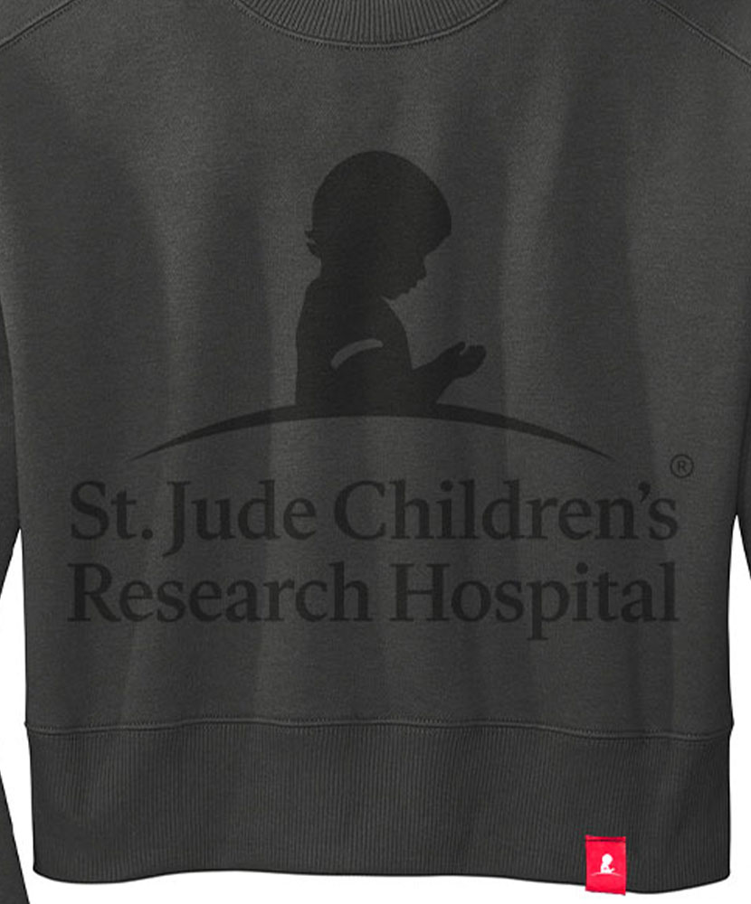 St. Jude Logo Tonal Cropped Sweatshirt - St. Jude Gift Shop