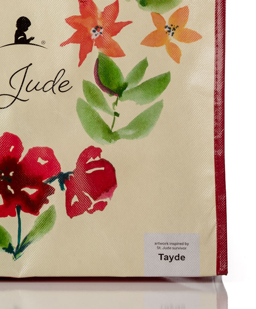 Floral Heart Reusable Bag - Patient Art Inspired - St. Jude Gift Shop